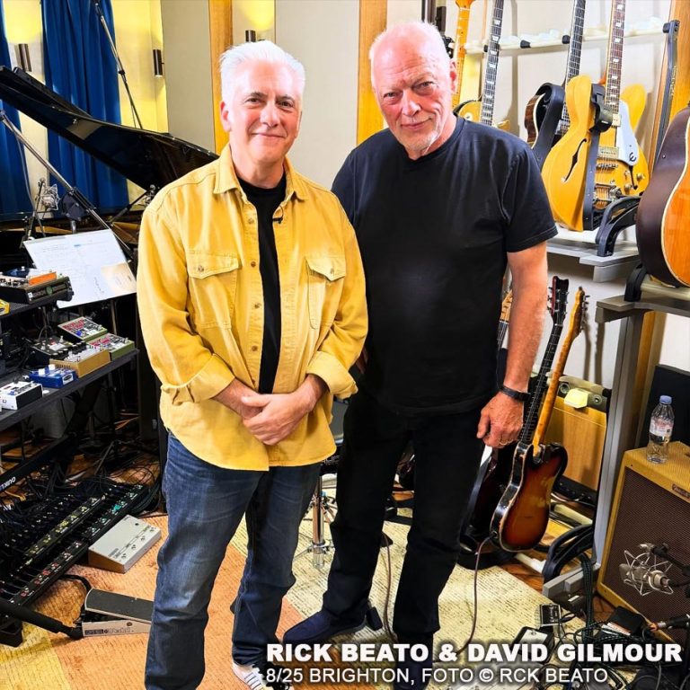 David Gilmour gab Rick Beato in seinem Studio ein neues ausführliches ...